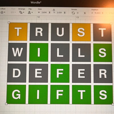 Wordle SVG, Make Your Own Wordle Grid, Create Any Message, Perfect ...