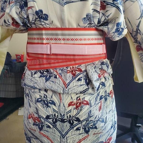 Kimono and Obi 3 Pc Set Authentic Japanese Kimono tsumugi, Nagoya Obi ...