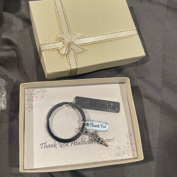 Employee Appreciation Gift Keychain, Key Charm Keychain, Employee Gift ...