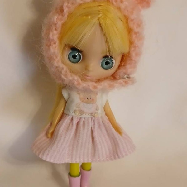 Labubu Macaron Outfit : "lovely Blue Set" (jumpsuit and Cap) - Etsy