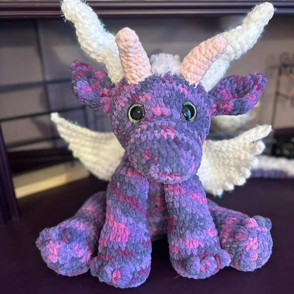 Snuggle Dragon Crochet Pattern, Original Snuggle Dragon, Crochet Dragon ...