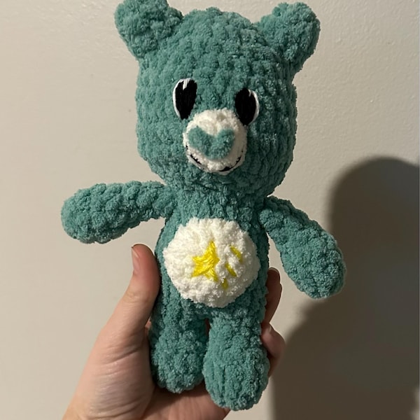Low-sew 6in1 PDF CROCHET PATTERN Care Bears, Easy Amigurumi Baby Toy, Cheer, Funshine, Good Luck ...