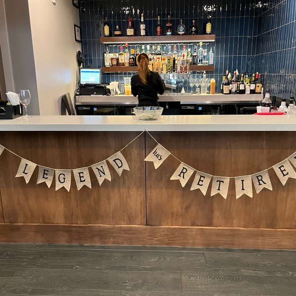 The Legend Has Retired, Retirement Party Decorations, Happy Retirement ...