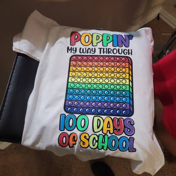Poppin My Way Through 100 Days | 100 Days SVG | 100th Day of School ...