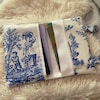 Toile De Jouy Fabric,book Sleeve, Book Bag, Book Purse, Book Protector ...