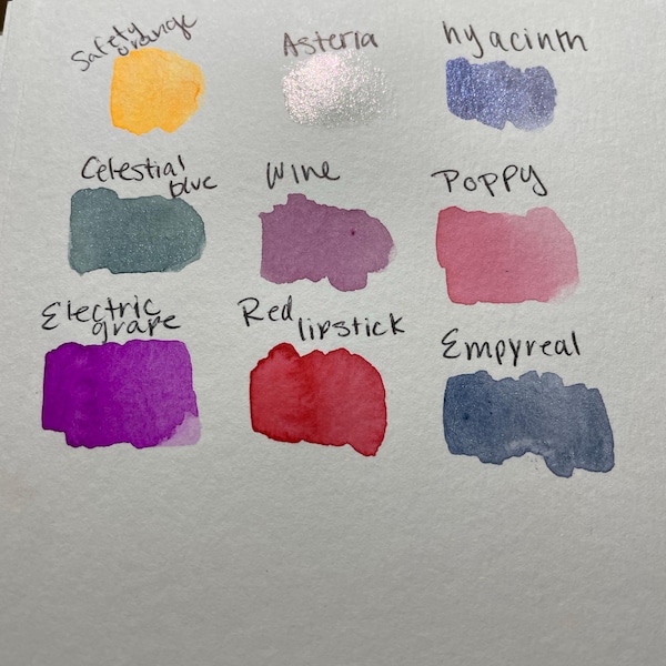 Firefly- Neon Yellow Matte Watercolor Paint- Linabeansstudio - Etsy