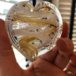 Memorial Glass Heart Touchstone, Cremation Ashes, Pet, Contact Us at ...