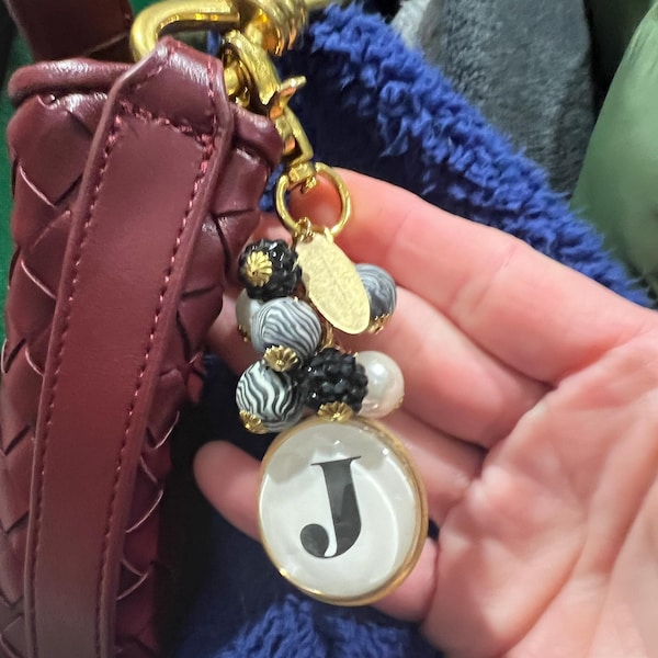Lenora Dame Monogram Purse Charm - Etsy