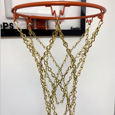 6 Hook Silver Chain Net for Mini Basketball Hoop Chain Net - Etsy