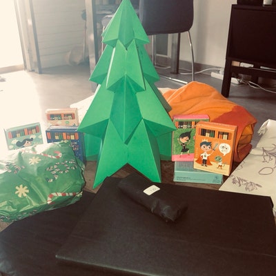 DIY Treehouse Model, 3D Papercraft PDF Pattern / Simple Origami Lowpoly ...