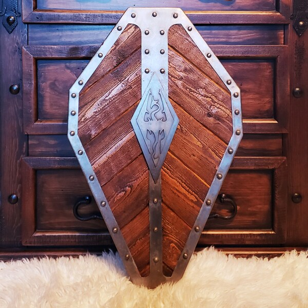 Steel, Wood and Leather Imperial Light Shield Replica - Etsy