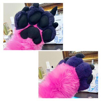PDF Pattern Download Fursuit 4 Finger Puffy Handpaws, Furry Paws ...