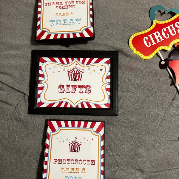 Carnival Theme Party Bundle, Invitations & Decorations, Printable ...