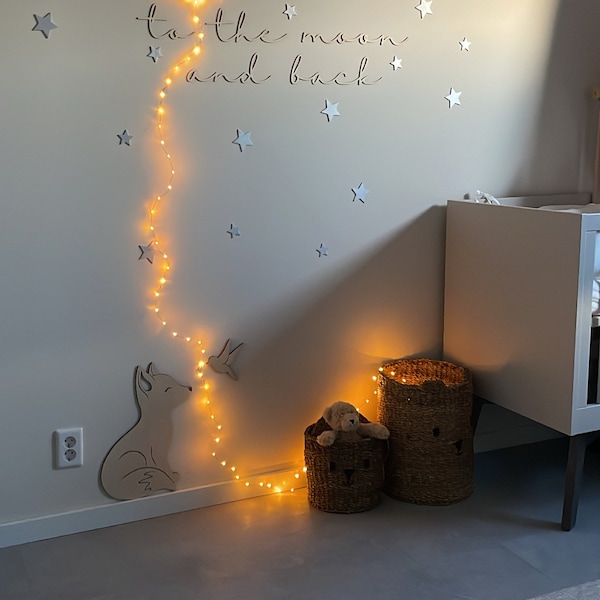 Wooden Stars 20 Set, Holzsterne an Der Wand, Wooden Shape Stars, Wall ...