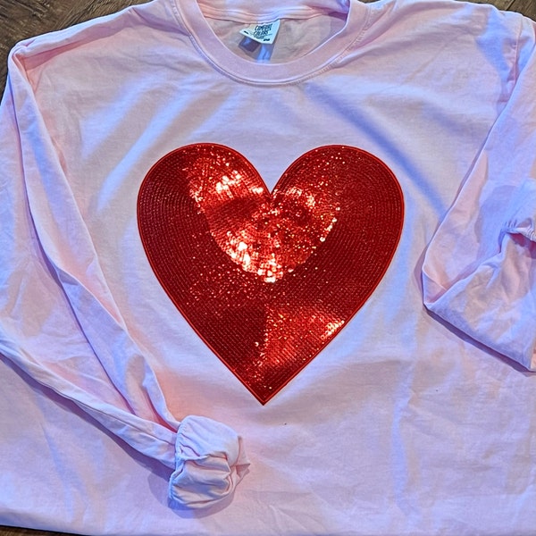 Sequin Heart Patch, Iron on Patch, Diy Patch - Etsy