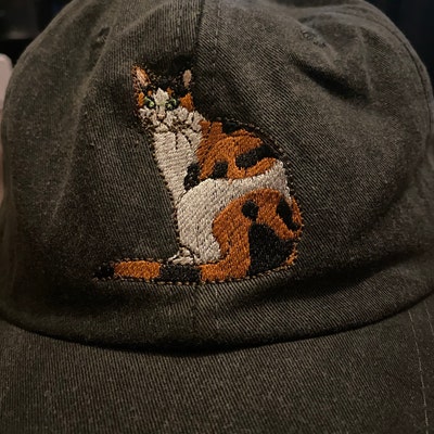 CALICO CAT HAT One Embroidered Men Women Baseball Cotton Cap Price ...