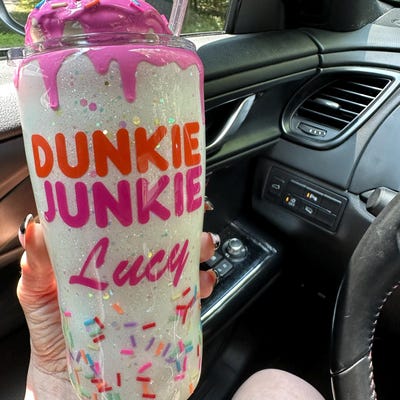 Sleighin or Slayin Custom Tumbler With 3D Dripping, Christmas Cup ...