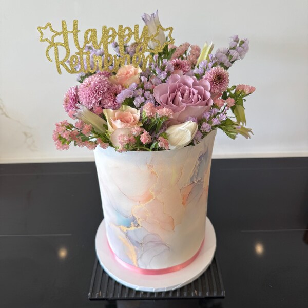 Watercolour Travel Map Wrap Around Edible Cake Topper, ICING Sheet ...