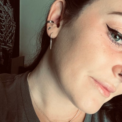 ASTM F136 Titanium Triple Stacked Conch Hoop, 16 Guage, Gold Conch Hoop ...