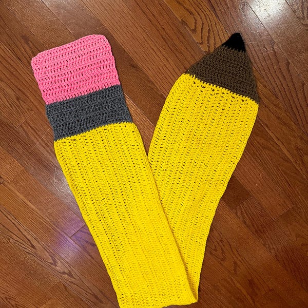 Pencil Scarf Crochet PDF Pattern - Etsy