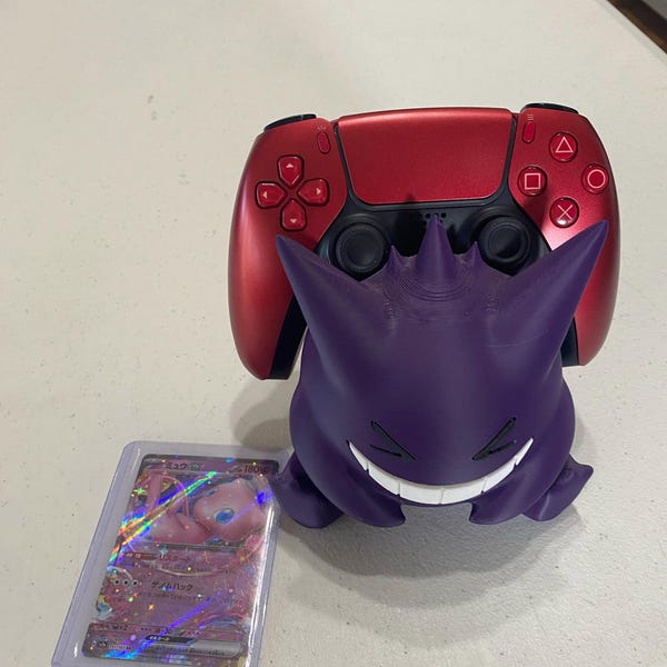 3D Printed Gengar Pokemon Controller Stand, Gaming Decor - Etsy