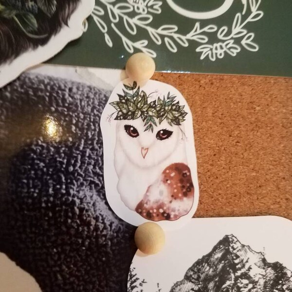 Barn Owl Sticker, Barn Owl Stickers by Naterade Creates - Etsy