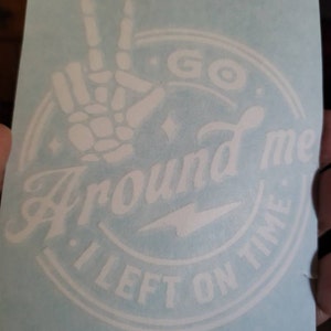 Stick Figure Flipping off Vinyl Decal - Etsy