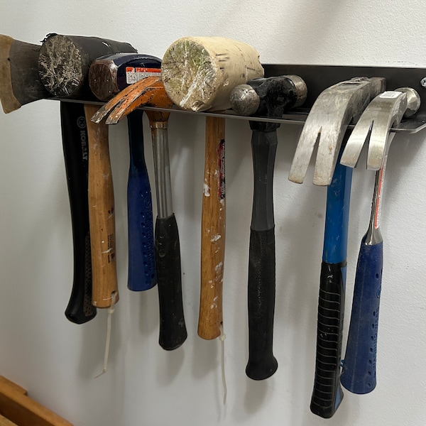 Garage Hammer / Mallet Rack - Tool Organizer - Etsy