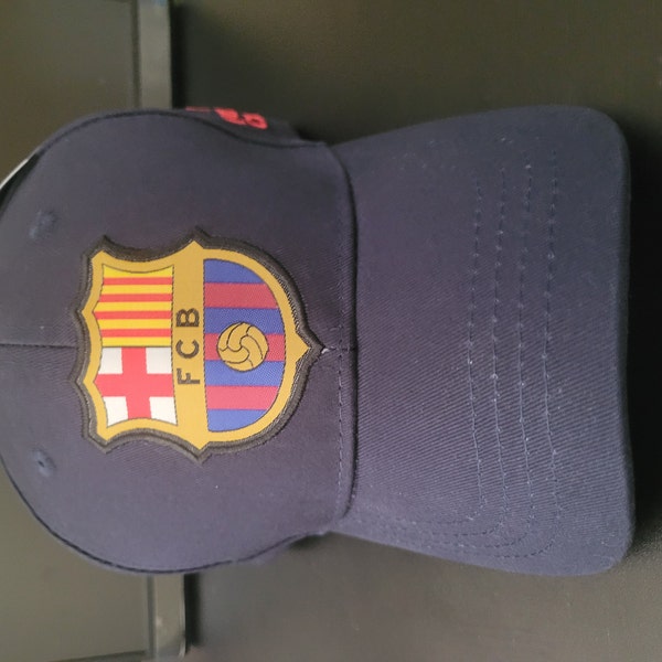 FC BARCELONA Official Licensed Soccer Cap Hat - Black With Grey Logo ...