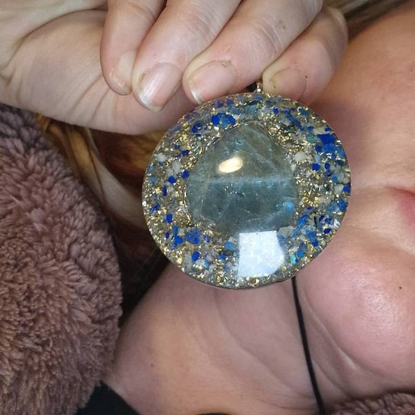 XL Pyramid-lapis-torus Symbol-orgone Energy Generator-24k Gold-copper ...