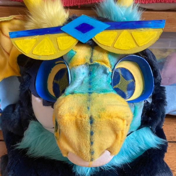 V2 Wickerbeast 3D Printed Fursuit Head Base With Articulating Jaw and ...