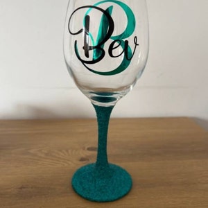 Personalised Bumble Bee Birthday Glitter Glass Gift for Her Gift for ...