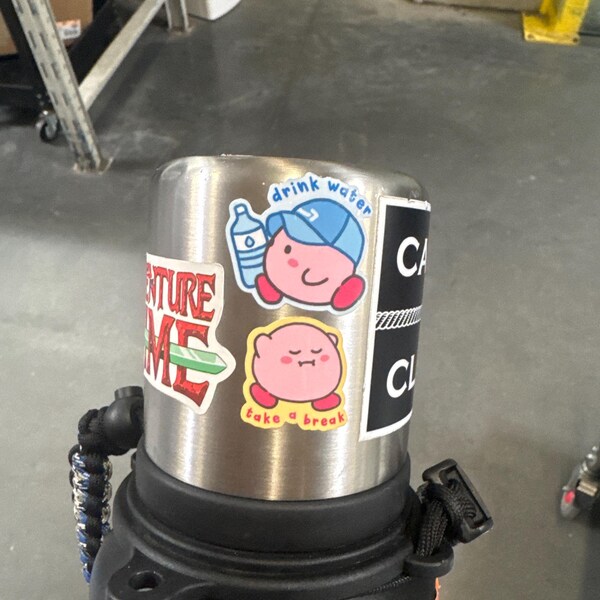 Pink Blob Self-care Stickers Vinyl Waterproof Stickers for Bullet ...