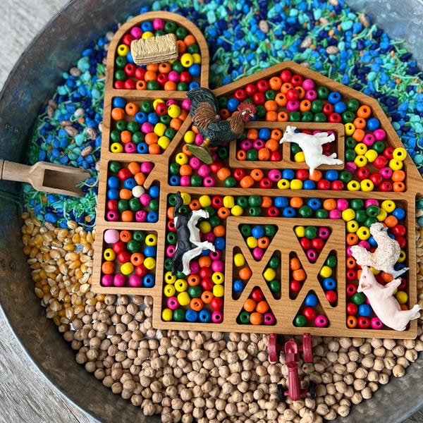 Sensory Play Tray, Pencil Sensory Tray, Wood Sensory Boards, Back to ...