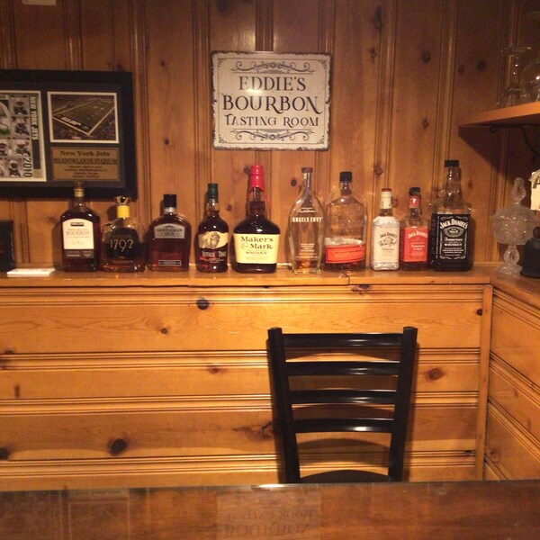 Personalized Vintage Distressed Look Bourbon Tasting Room Metal Sign ...
