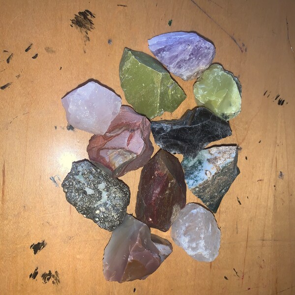 Raw Crystal Chunks 1 to 2 Assorted Crystals Bulk Rough Natural ...