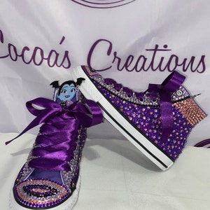 Custom diamond and pearl converse | Etsy