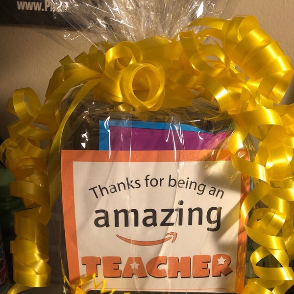 Printable AMAZON Teacher Appreciation Gift Card Holder. Thank You for ...