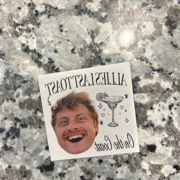 Last Toast on the Coast Bachelorette Party Favors Custom Face Tattoos ...