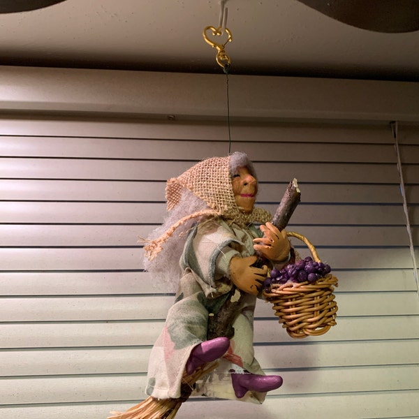 Kitchen Witch Magic Hanging Doll Cottage Good Luck Housewarming Gift ...