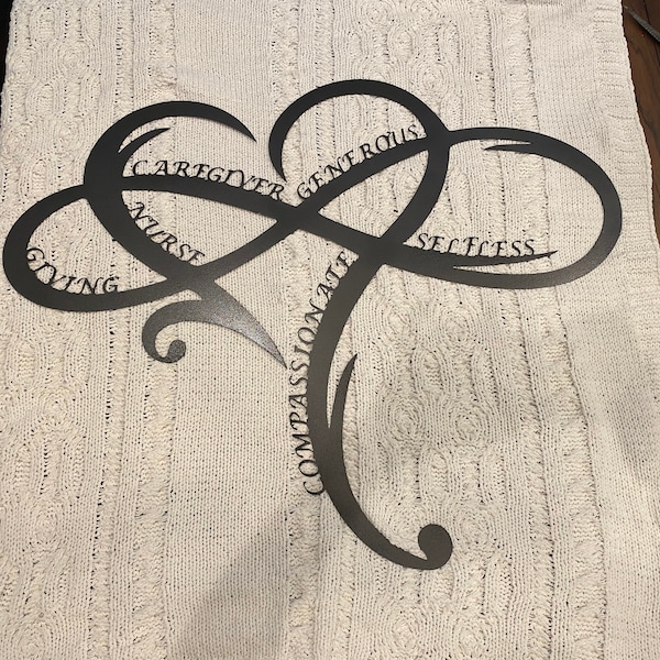 Personalized Infinity Heart - Etsy
