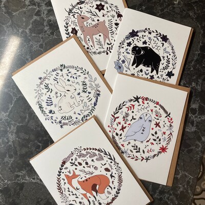 Vulva Print Vagina Body Positive Print Black and White Floral Botanical ...