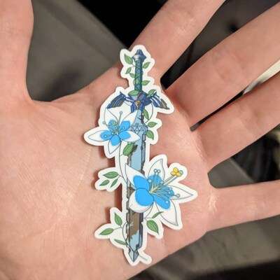 Master Sword Vinyl Waterproof Die Cut Sticker 3.5 Inch Legend of Zelda ...