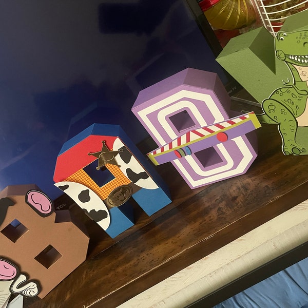 Toy Story Inspired 3D Letters Toy Story Birthday Party Toy Story ...