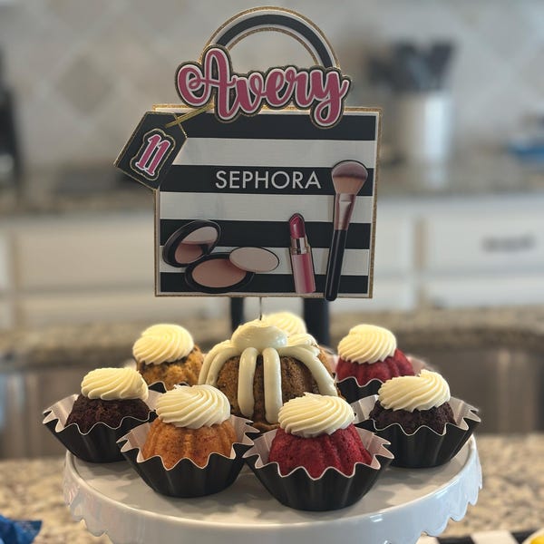 Cupcake Sephora-deluxe Inspired Cupcake Topper Digital File PDF PNG JPG ...