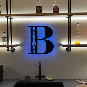 Mountain LED Metal Art Sign / Light up Mountain Metal Sign / - Etsy