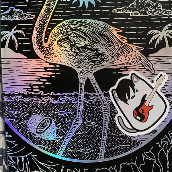 Flying V Style Guitar Sticker - Etsy