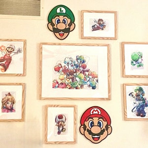Customizable Mario Bros. Wooden Display - Etsy