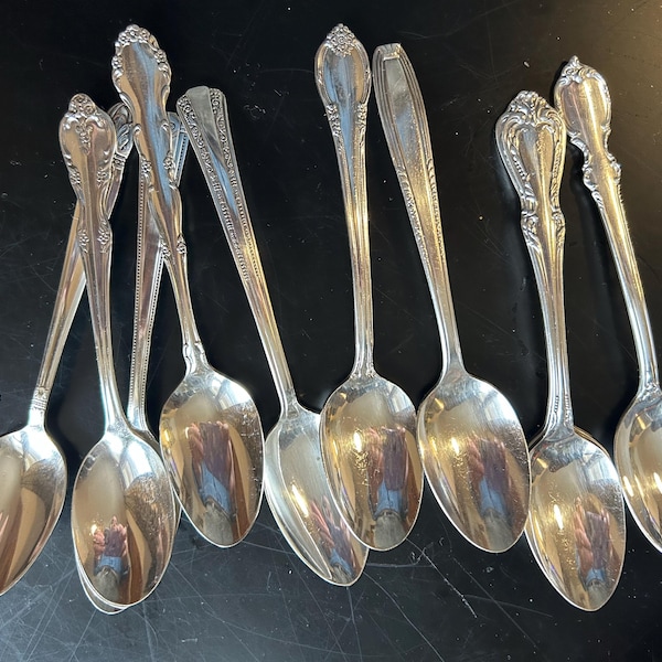 Bulk Silverplate Vintage Teaspoons, Tea Party, Special Event: Clean ...
