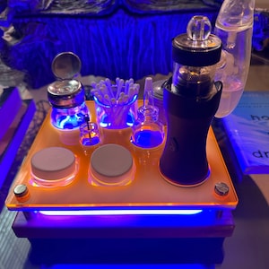 8X7 Mini Dab Concentrate Tray Cleaning Station W/ Greek Glass - Etsy